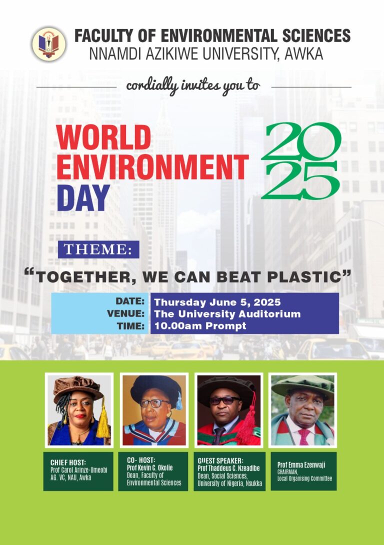 FACULTY OF ENVIRONMENTAL SCIENCES WORLD ENVIRONMENTAL DAY: 2025 🌎💚 ...